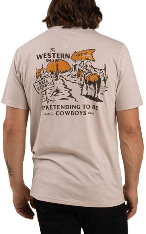 Sendero Provisions Co Mens Sand Western Show Graphic T Shirt