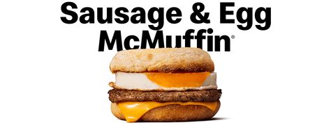 Sausage And Egg Mcmuffin Breakfast Menu Mcdonalds Au