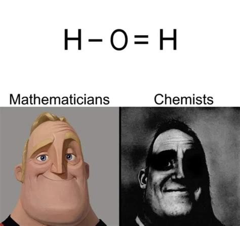 Mathematicians Vs Chemists R Mathmemes