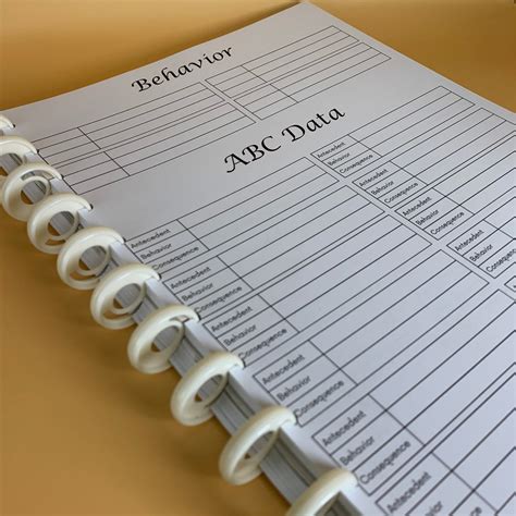 RBT Session Notebook Registered Behavior Technician Supervision Tracker Behavior Therapist Aba