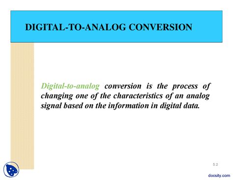 digital to analog conversion ii advanced data communication systems