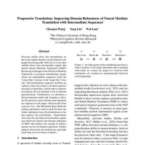 Progressive Translation Improving Domain Robustness Of Neural Machine Translation With