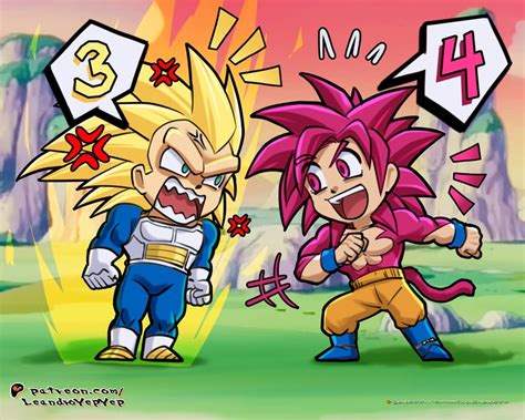 Son Goku And Vegeta Dragon Ball And 1 More Drawn By Leandroyep Danbooru