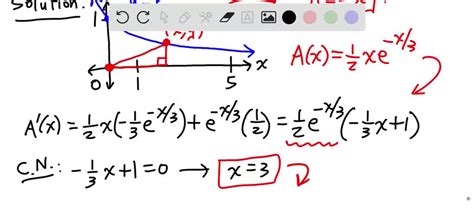 SOLVED A Right Triangle Has One Vertex At The Origin And One Vertex On The Curve Y E X For
