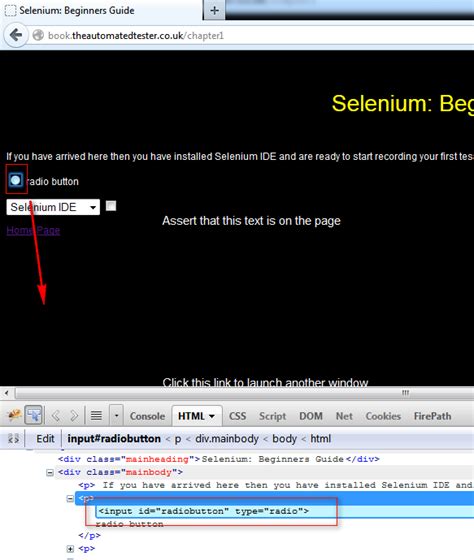 Selenium By Arun 306 Using Click Predefined Method To Select A Radio Button