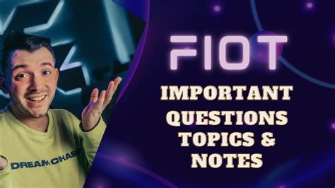 Fiot 3 2 Syllabus Important Topics Important Questions Notesjntuh Youtube