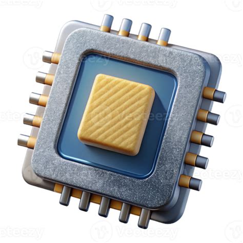 Extraordinary Modern Smart Textile Microprocessor Chip Isolated Professional 57858768 Png