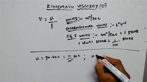 Kinematic Viscosity Units