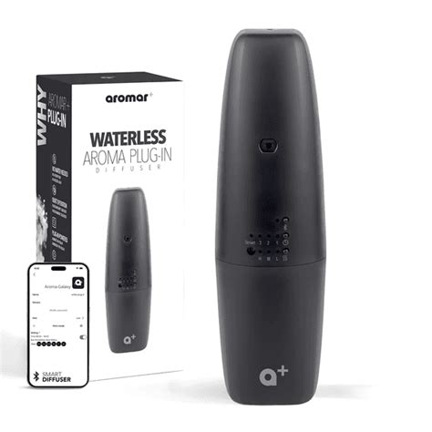 Aromar Waterless Plug In Aroma Diffuser Bluetooth Control Black