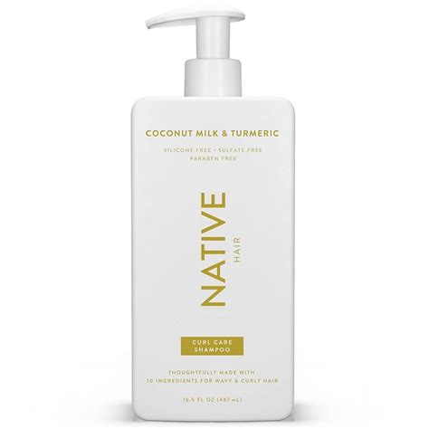 Native Curl Care Shampoo Coconut Milk And Turmeric 165 Fl Oz Walmart