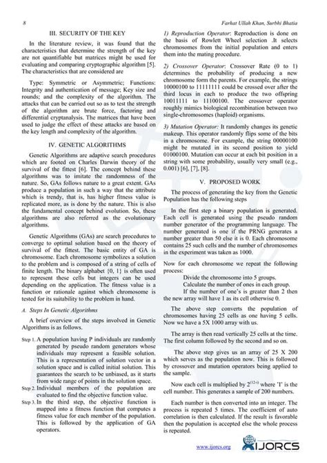 A Novel Approach To Genetic Algorithm Based Cryptography Pdf