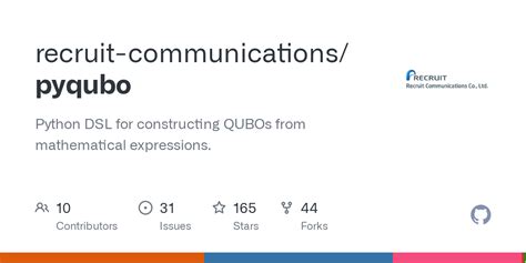 github recruit communications pyqubo python dsl for constructing qubos from mathematical