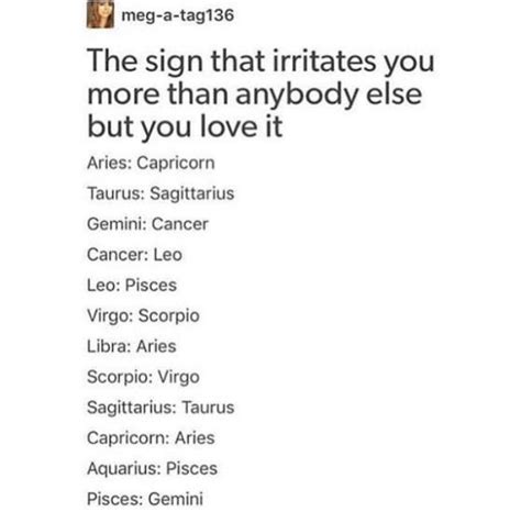 Zodiac Signs That Dont Get Along 🤬 Zodiac Signs Matches Zodiac Signs Zodiac Sign List
