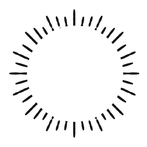 Premium Vector Sunburst Black Color Line Isolated