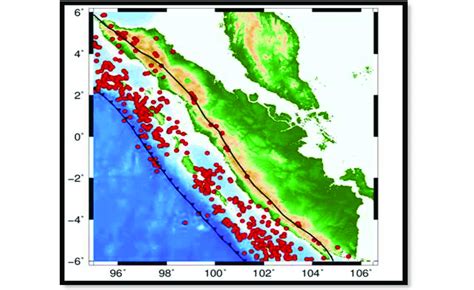 Map Of Seismicity Of Sumatra Region Period 1976 2016 Download Scientific Diagram