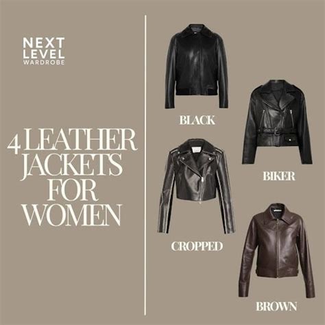 Womens Leather Jackets And How To Style Them Next Level Wardrobe