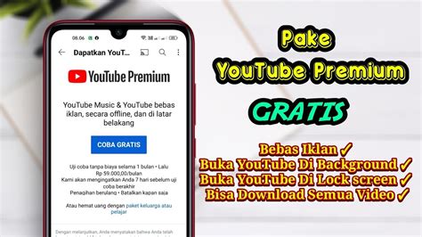 Cara Gratis Menggunakan Youtube Premium Youtube
