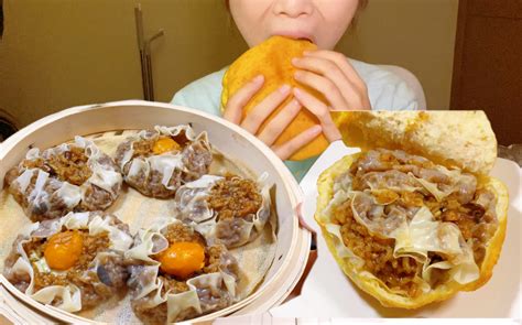 在家复刻武汉重油糯米烧麦油饼包烧麦好开心我太会做了 丫霸的丫丫 丫霸的丫丫 哔哩哔哩视频