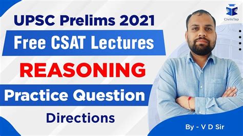 FREE Intensive CSAT Revision UPSC Prelims 2021 Reasoning Day 35
