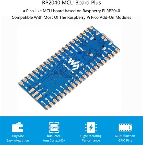 Buy RP Plus Board Pico Like MCU Board Based On MCU RP Dual Core Arm Cortex M