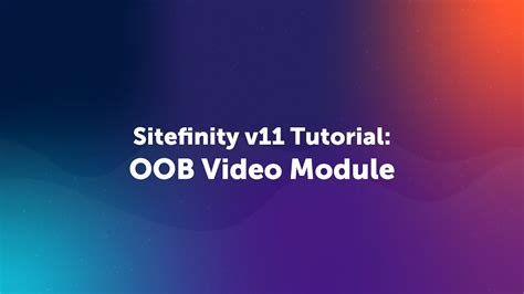 add videos to a page in sitefinity using built in video widget youtube
