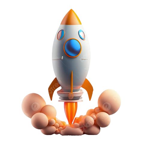 Launching Rocket Premium Transperant Elements Launching Rocket Rocket