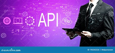 Api Application Programming Interface Concept With Businessman Using