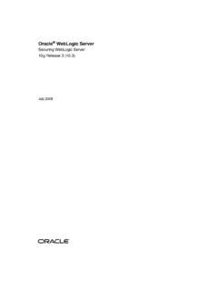 Oracle WebLogic Server Oracle Weblogic Server Pdf PDF4PRO