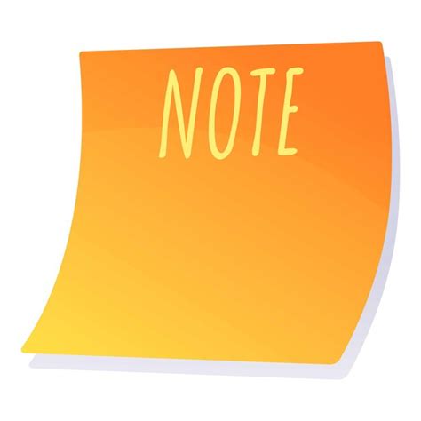 Premium Vector Note Stick Icon Cartoon Of Note Stick Vector Icon For