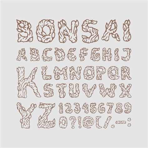 Font Tree Vectors Download Graphic Art Designs Vector Art At Vecteezy