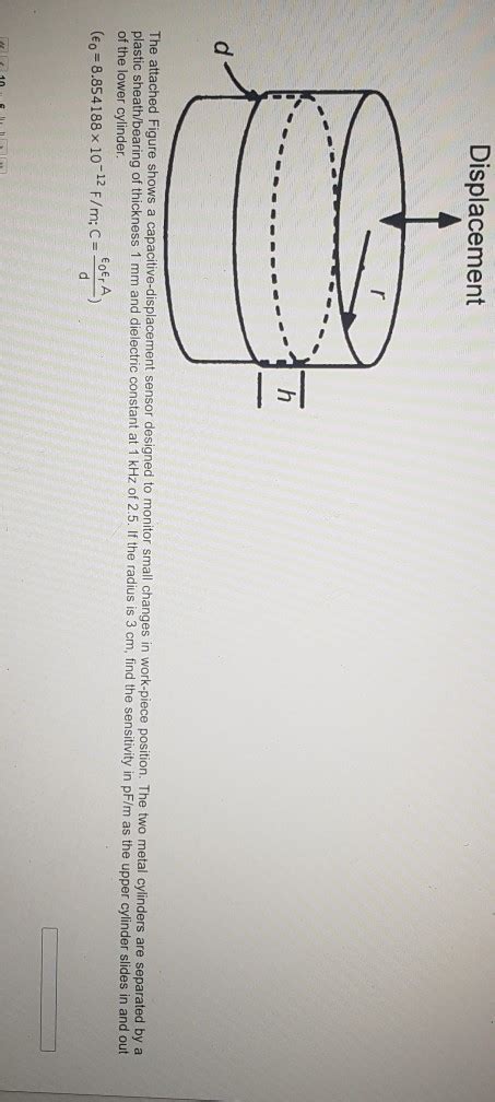 Solved Displacement H The Attached Figure Shows A