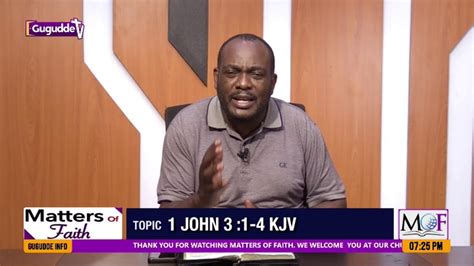 Matters Of Faith Pr Joel Mugambwa Hosanna Evangelist Mission Youtube