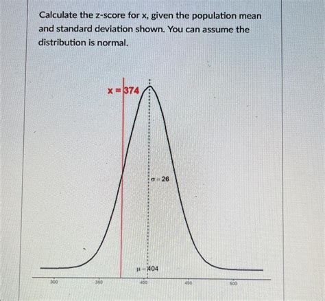 Solved Calculate The Z Score For X Given The Population Chegg Com
