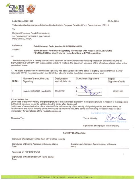 Form 5a Epf For Dsc Pdf
