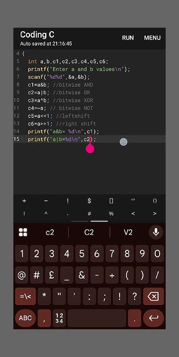 C Programme Using Bitwise Operators Youtube