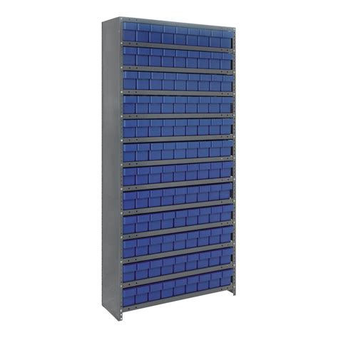 Quantum Super Tuff 36 X 12 X 75 Steel Closed 13 Shelf Euro Drawer