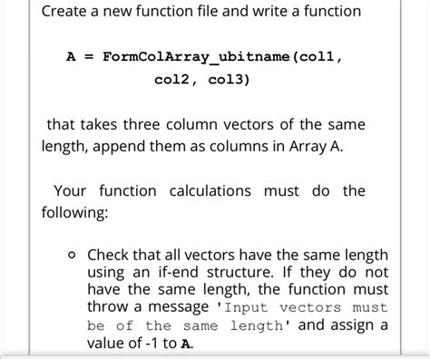 Solved Create A New Function File And Write A Function A