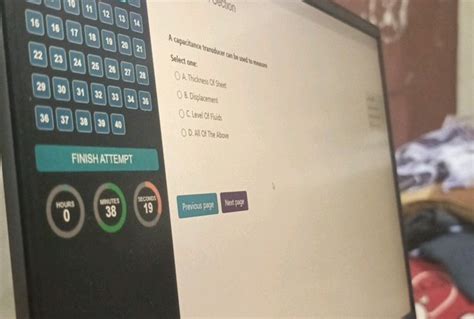 A Capacitance Transducer Can Be Used To Measure Select One A Thickness Of Sheet B Displacement C