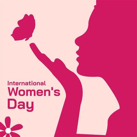 여성의 날 일러스트 템플릿 프리미엄 벡터