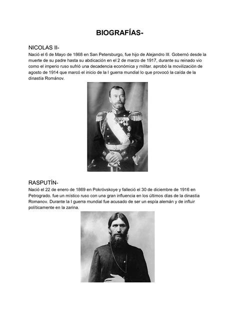 Calaméo Biografías RevoluciÓn Rusa