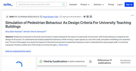 Simulation Of Pedestrian Behaviour As Design Criteria For University