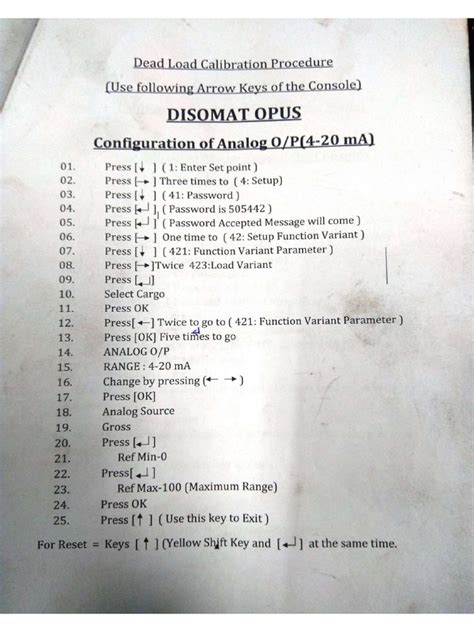 Procedure Span Zero Analog Pdf