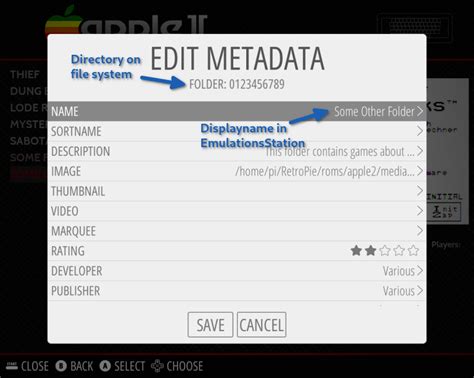 More Es Enhancements Persisting And Editing Of Folder Metadata Please Test Retropie Forum