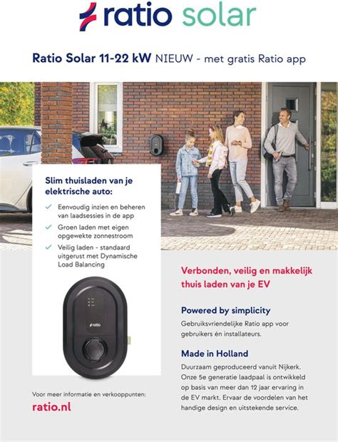 Ratio Solar Laadpaal Type Kw A Fase Mobiele App Meter Vaste Bol