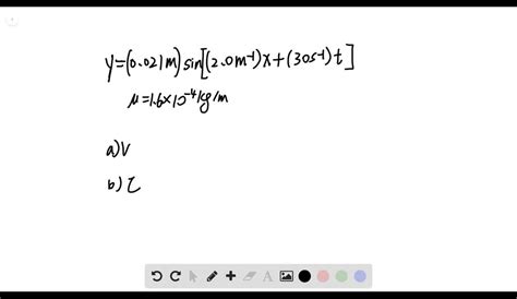 The Linear Density Of A String Is 1 6 ×10 4 Kg M A Transverse Wave