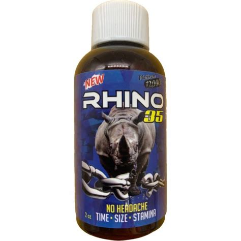 Rhino 35 12000 Sexual Enhancement Drink Bottle Rhino Platinum 7