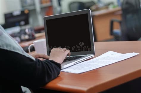 Hands Typing On A Computer Keyboard Stock Image Image Of Hand Note 311706073