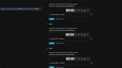 Solved Calculate The Concentration Of Oh−ion Remaining In