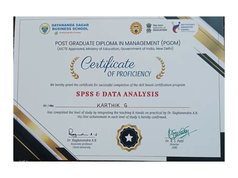 Karthik Gowda On Linkedin Dataanalytics Spss Certificatecourse Gratitude Learningjourney