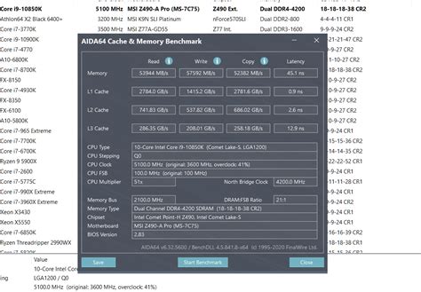 Share Your AIDA Cache And Memory Benchmark Here Page TechPowerUp Forums